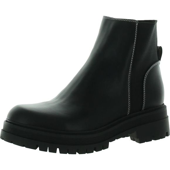 Nine West | Shoes | Nine West Womens Patrish 3 Black Leather Ankle Boot ...